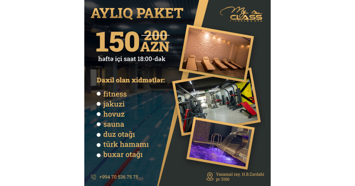 Fitness reklam postu, spa merkezi dizaylari, myclass fitness spa merkezi