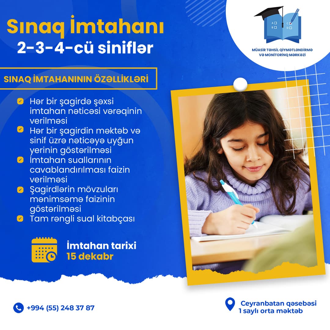 Təhsil mərkəzləri üçün dizaynlar, reklam post dizaynları, sınaq ...